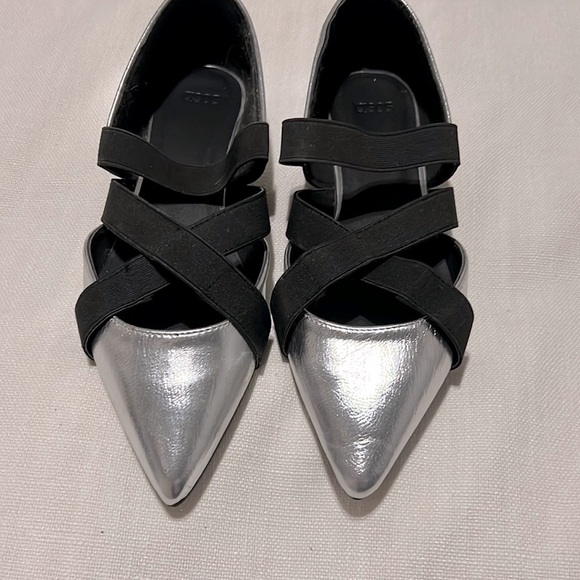 ASOS | Shoes | Asos Silver Flats | Poshmark